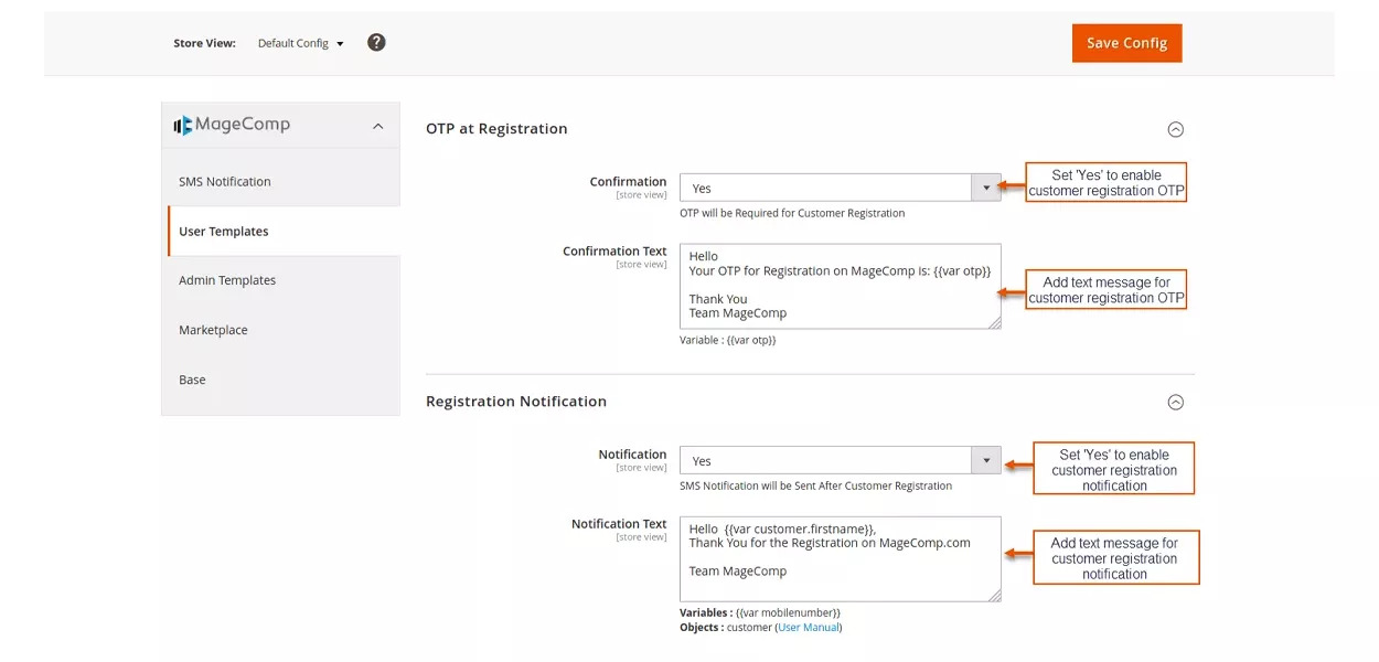 Magento 2 SMS Notification Pro by themagecomp | CodeCanyon